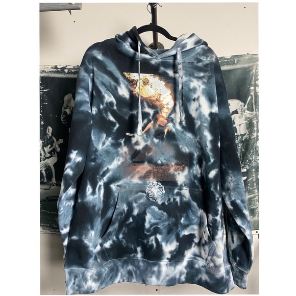 Sweaters | Fire Breathing Smoked Tie Dye Hoodie | Poshmark